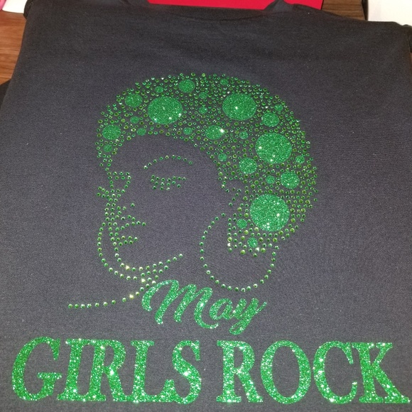 Tops | Custom Girls Rock Tshirt | Poshmark